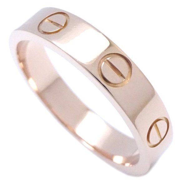 Cartier | Jewelry | Cartier Mini Love Ring 5 B4049700 K8pg Pink Gold ...